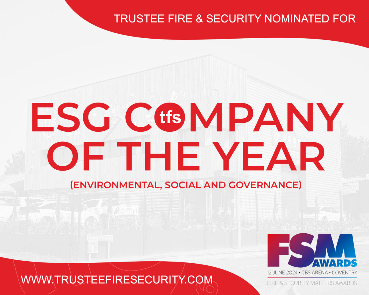 TFS Nominated for ESG Company Of The Year! | Trustee Fire And Security
